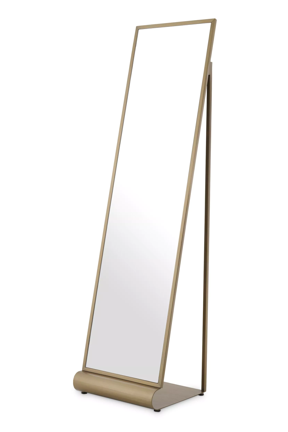 Rectangular Brass Floor Mirror Panorama | Eichholtz Miami